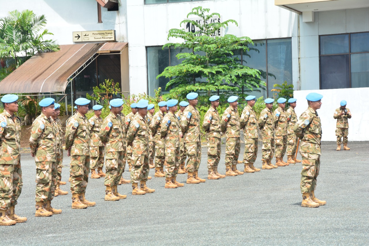 Kodam VI/Mlw Sambut Satgas Kizi TNI Konga XXXVII-H/Minusca Car TA 2022 ...